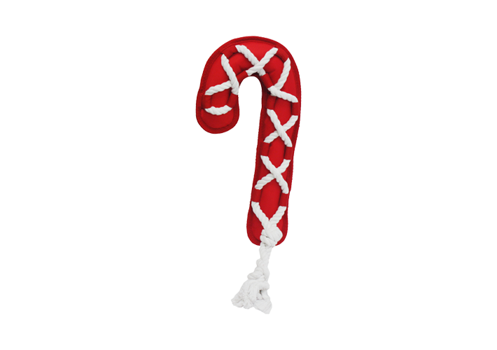 Cross-Ropes Holiday Candy Cane | Multipet