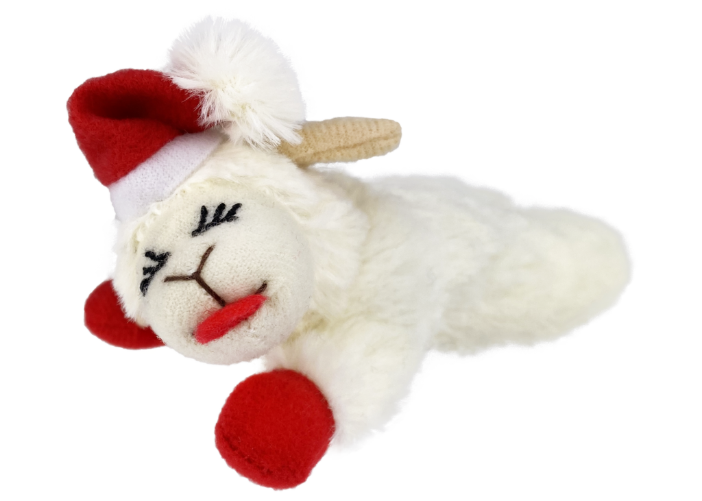 Lamb Chop® Cat Toy with Santa Hat | Multipet