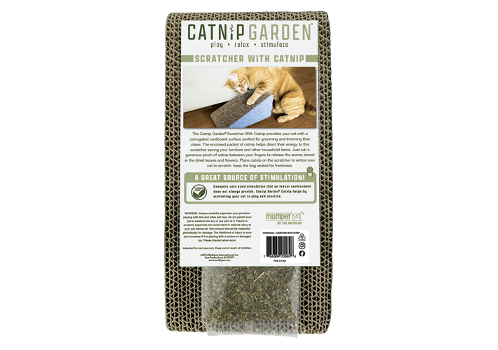 Catnip Garden® Scratcher With Catnip | Multipet