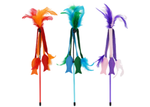 Felt Fish Cat Wand - 3 Styles | Multipet