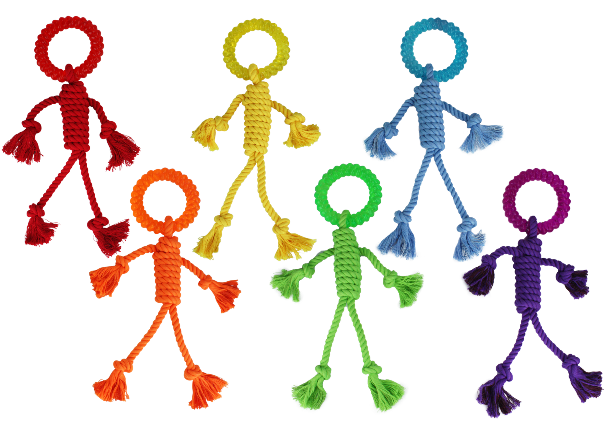 Nuts For Knots™ Rope Man W/ TPR Head | Multipet