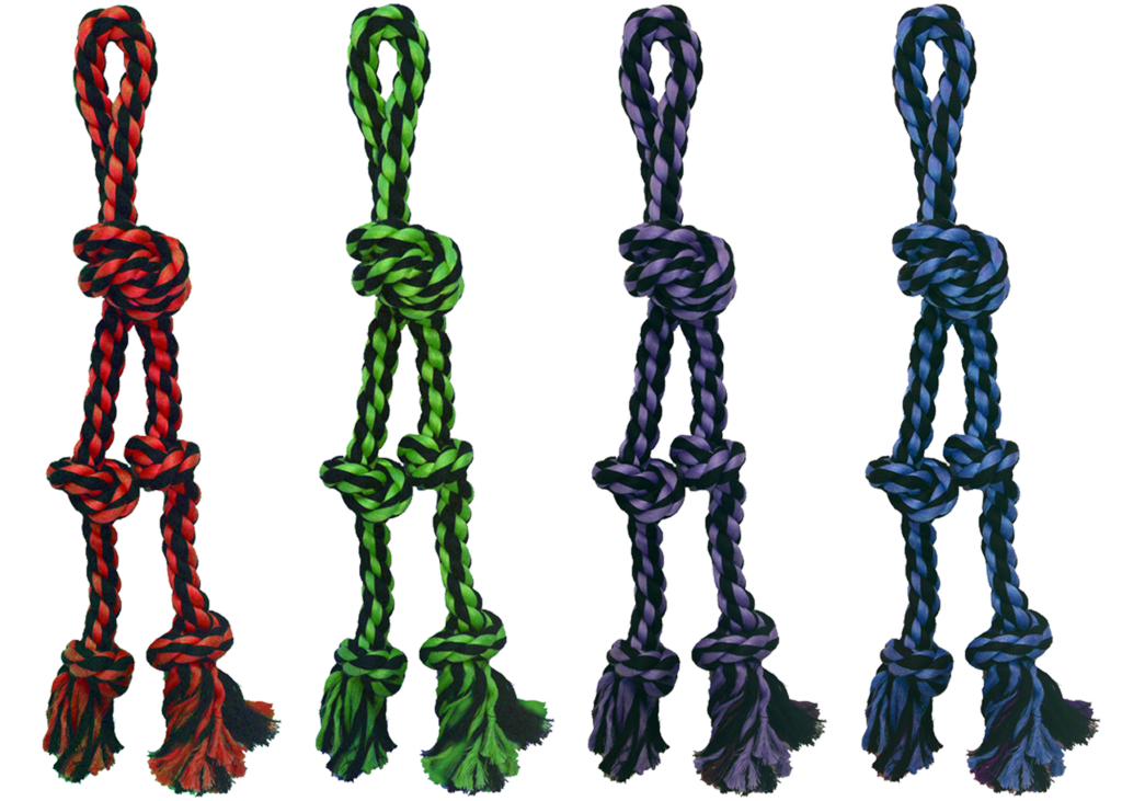 Nuts For Knots™ Rope Tug W/ 2 Danglers (Assorted Sizes) | Multipet