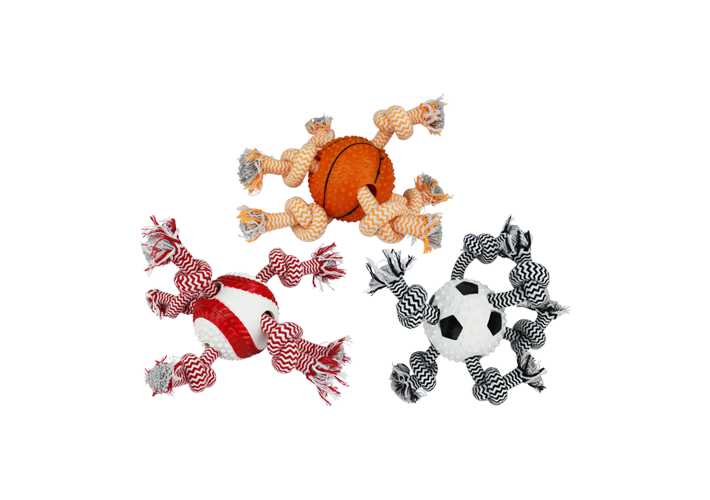 Doglucent TPR Ball W/ Rope | Multipet