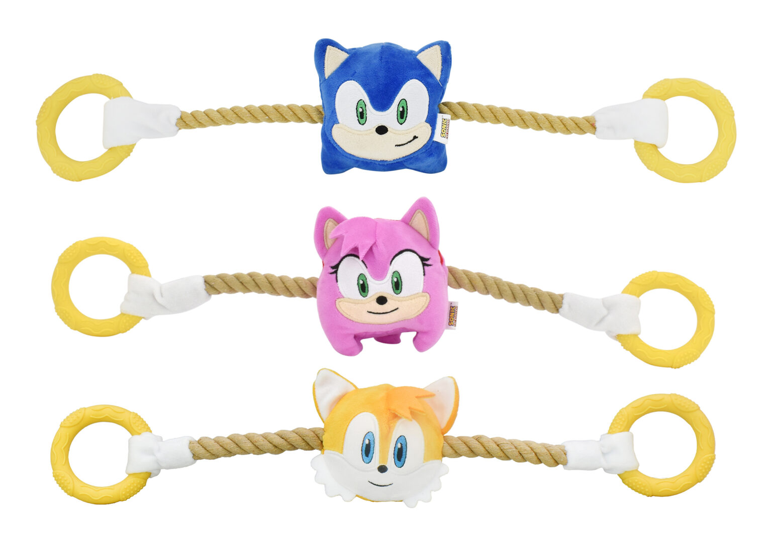 Sonic the Hedgehog® Rope Tug with Rings Assortment | Multipet