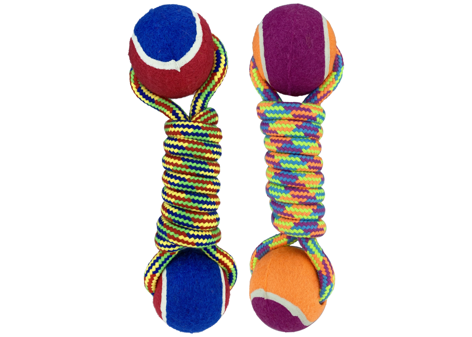 Double Knot Rope w/ Tennis Balls | Multipet