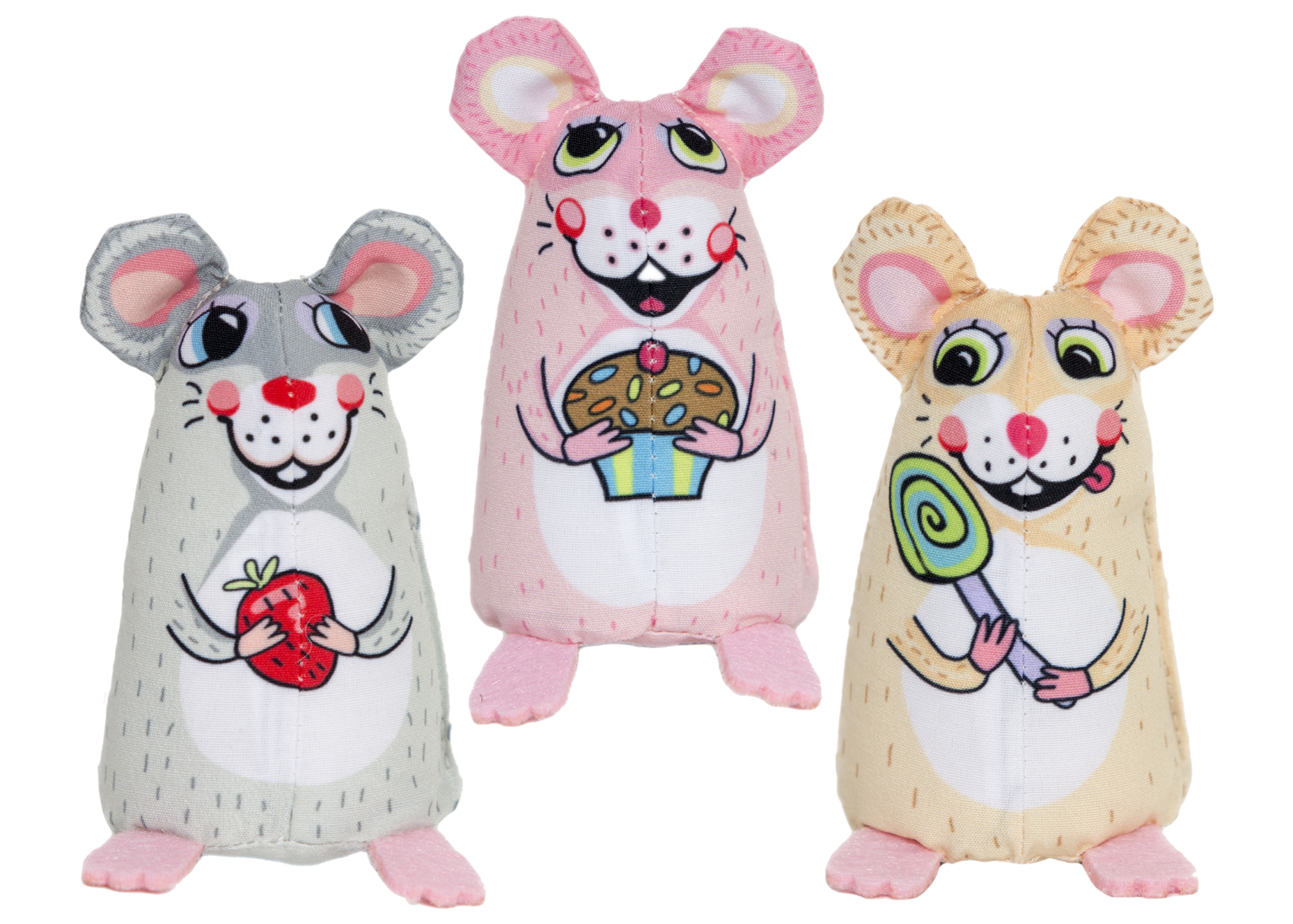 Fuzzu® Sweet Baby Mice Cat Toy | Multipet