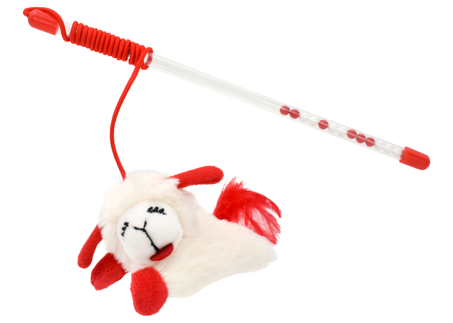 Lamb Chop® Cat Wand w/ Refillable Catnip | Multipet